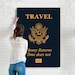 Travel Passport Wall Art Canvas Prints | High Quality | Home Wall Decor ...
