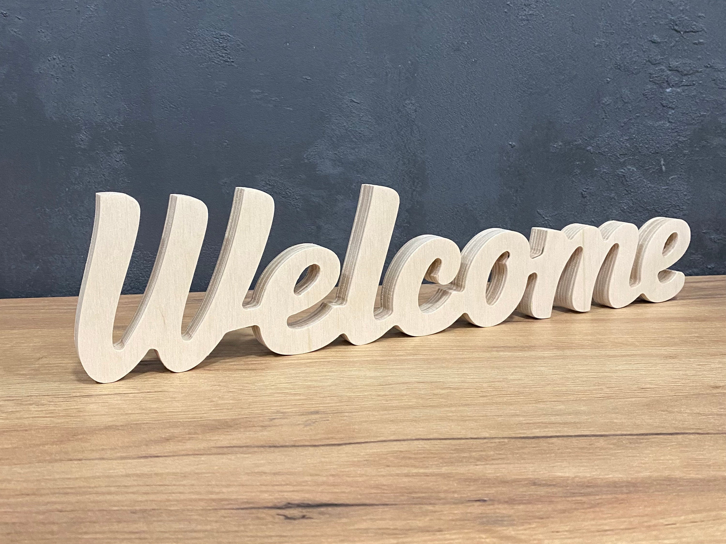 Personalized Wood Sign, Freestanding Letters, 3D Wood Sign, Word Cut ...