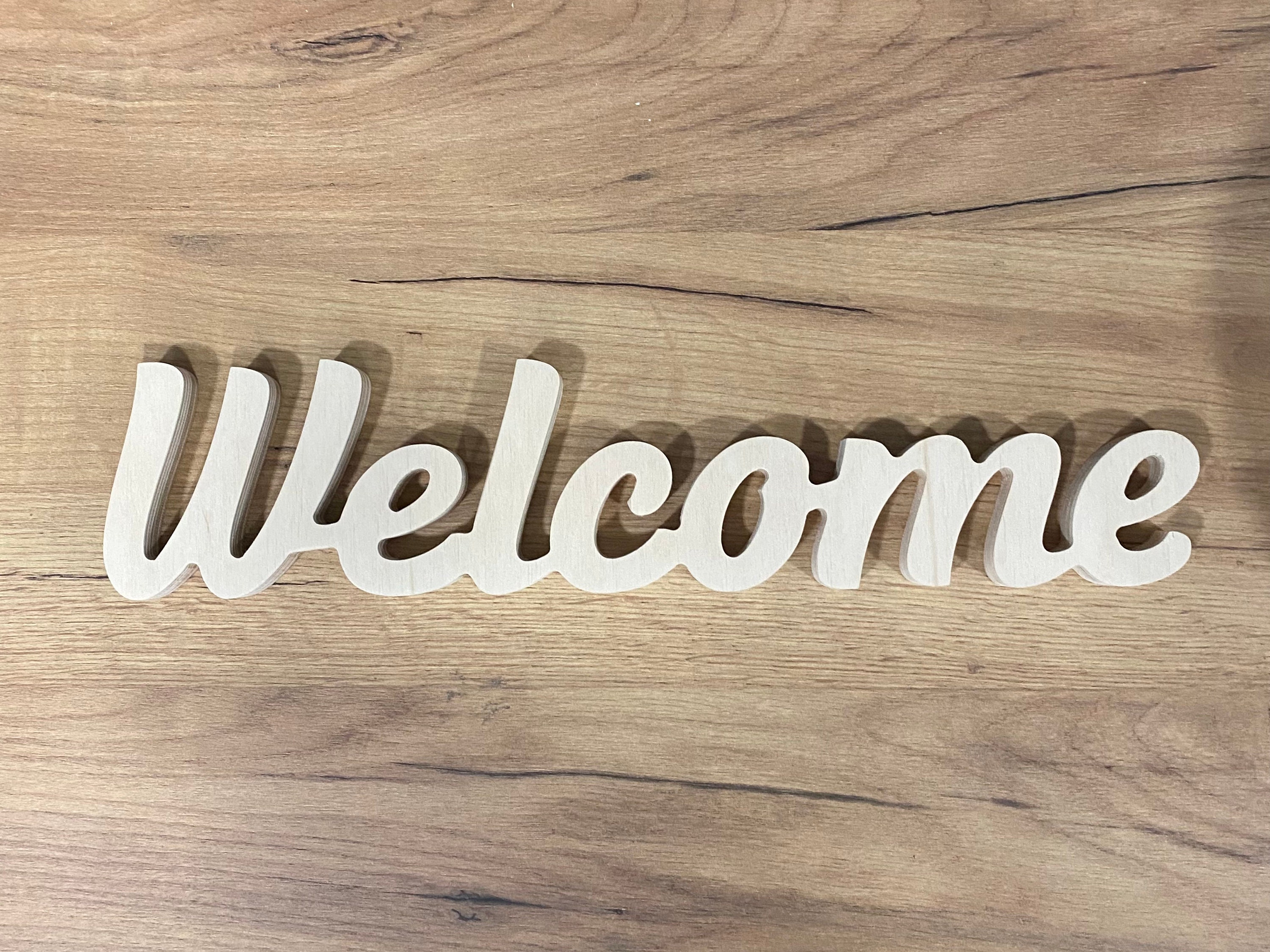 Personalized Wood Sign, Freestanding Letters, 3D Wood Sign, Word Cut ...