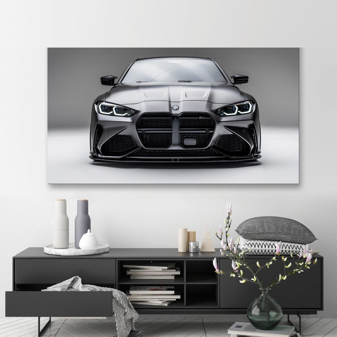 BMW M4 G82 Sport Car Wall Art Print on Natural Canvas or Poster Paper ...