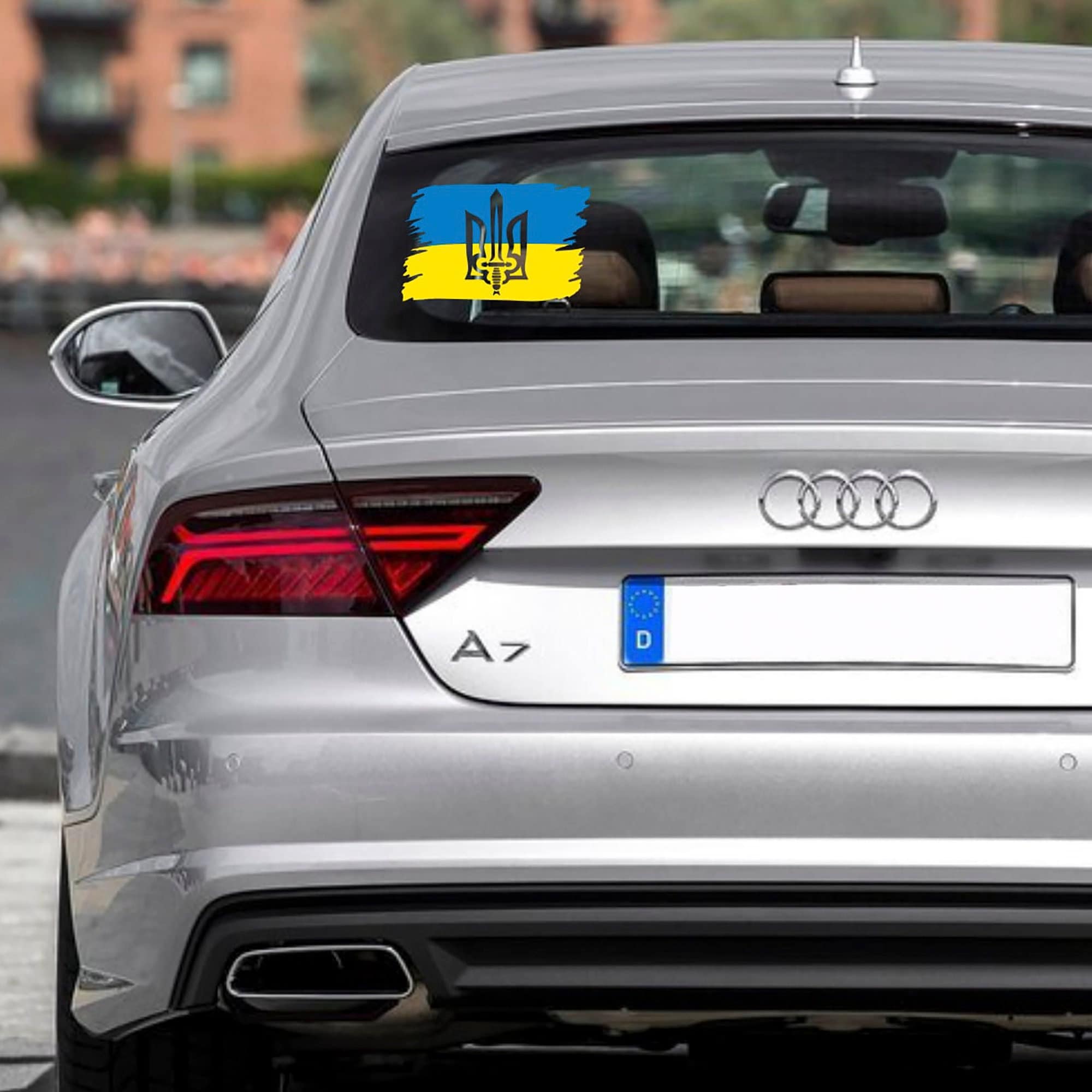 The Trident of Ukraine Decal Car Vinyl Sticker for Window Vinyl Decal ...