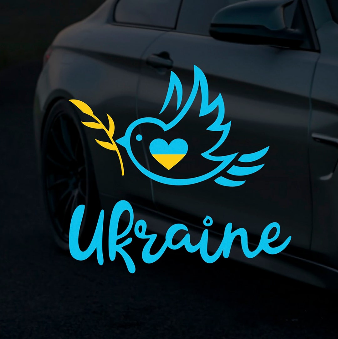 Ukraine Dove of Peace Decal Car Vinyl | Sticker for Window | Vinyl ...