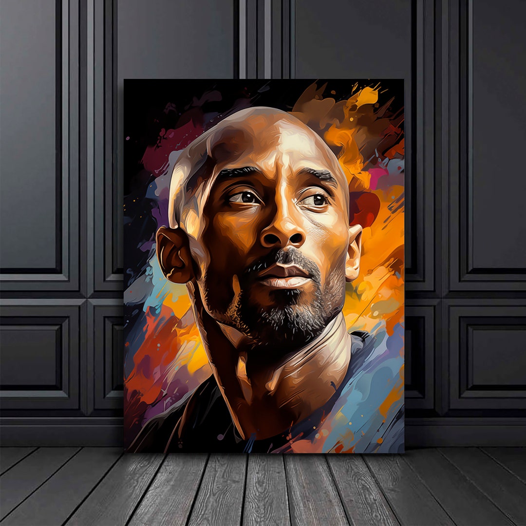Kobe Bryant Art Portrait Basketball Legend. Mamba. Basketball Player ...