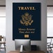 Travel Passport Wall Art Canvas Prints | High Quality | Home Wall Decor ...