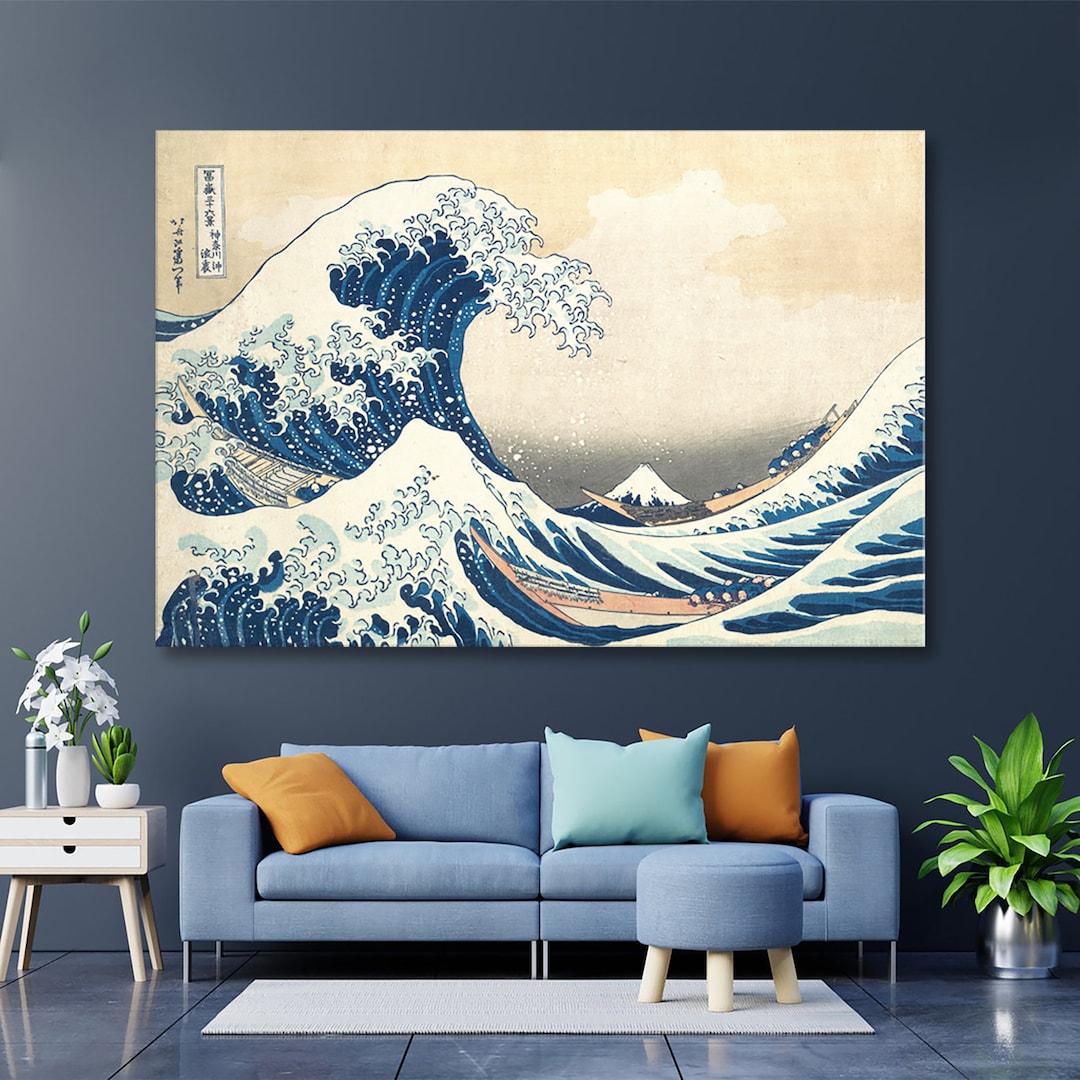 The Great Wave at Kanagawa off Katsushika Hokusai, Art Print ...