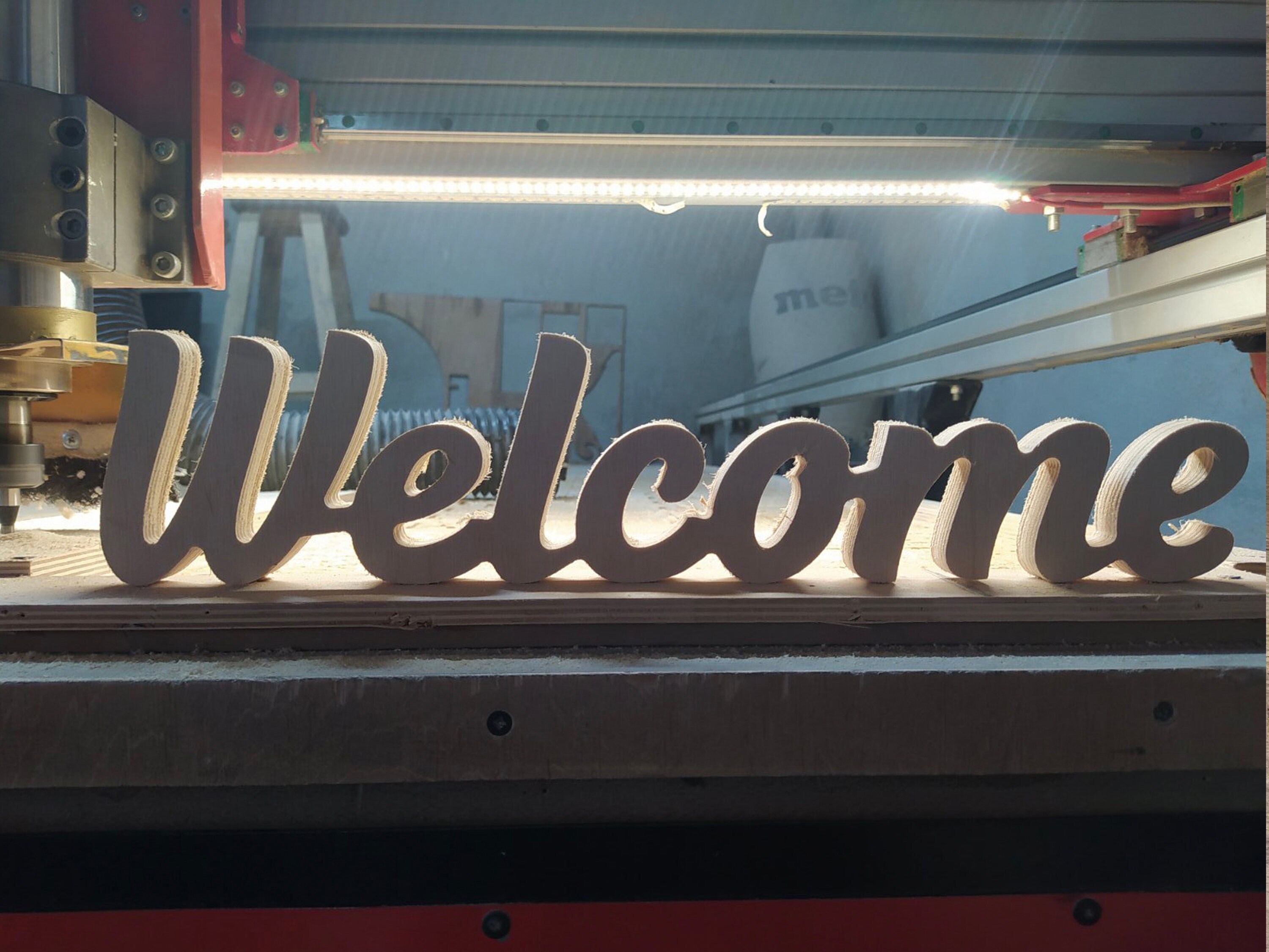 Personalized Wood Sign, Freestanding Letters, 3D Wood Sign, Word Cut ...