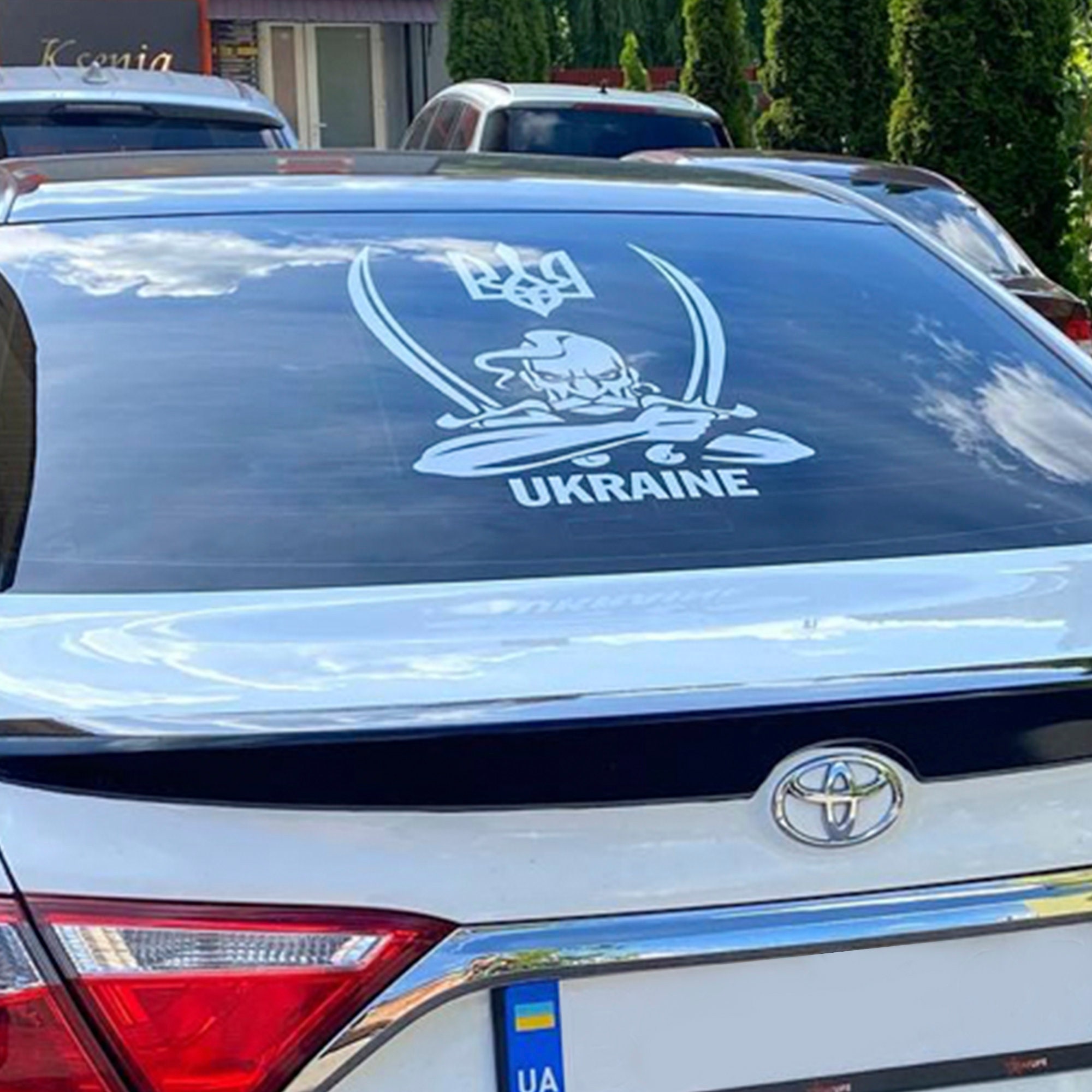 Ukrainian Cossack With Sabers. Decal Car Vinyl Sticker for Window Vinyl ...