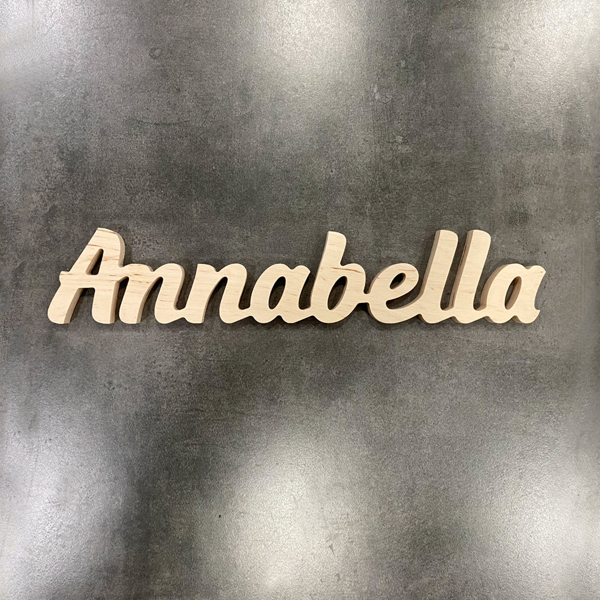 Annabella Wood Sign Freestanding Letters 3D Wood Sign Word - Etsy