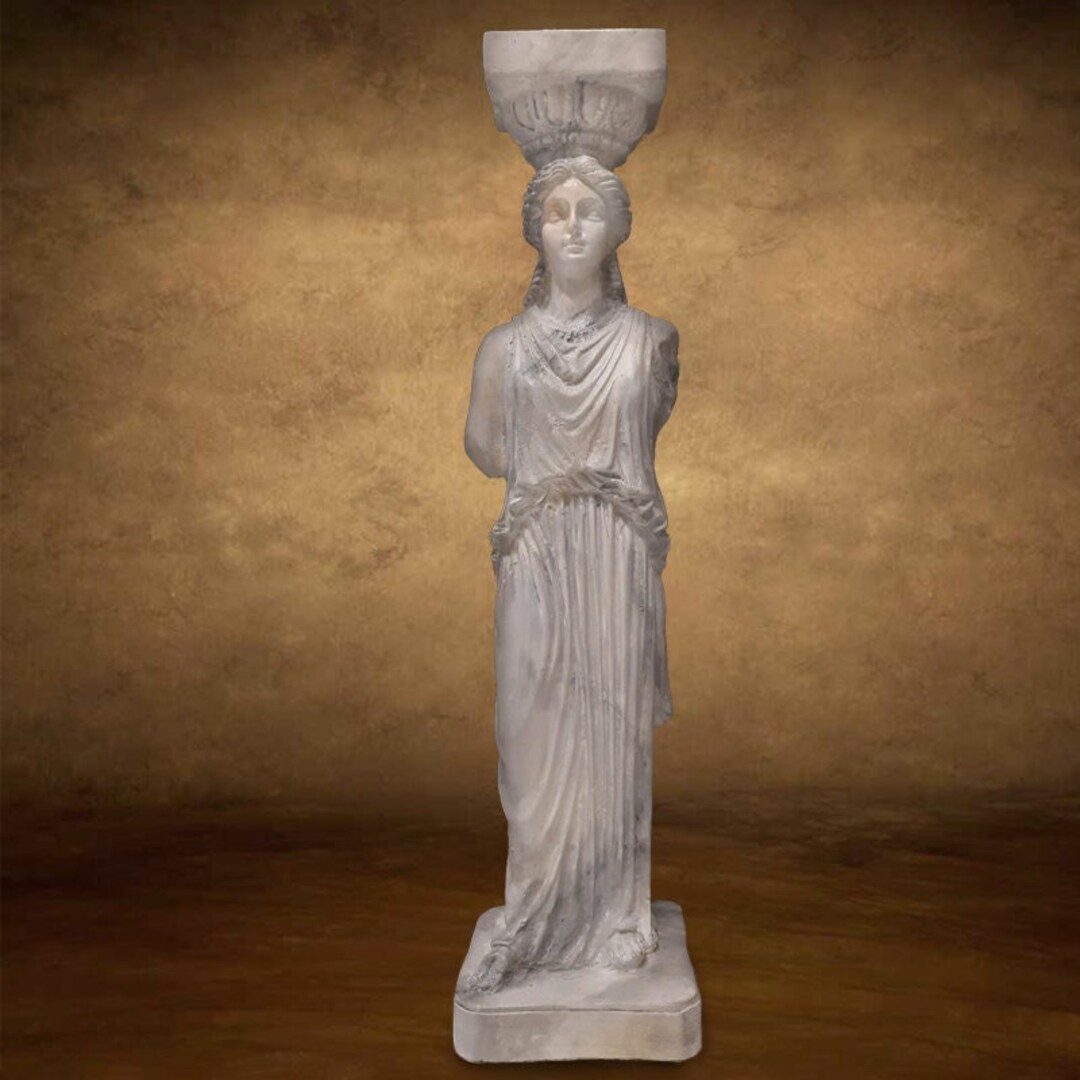 Lar, Roman Lar, Roman Statue, Caryatid Statue, Hera Statue, Goddess ...