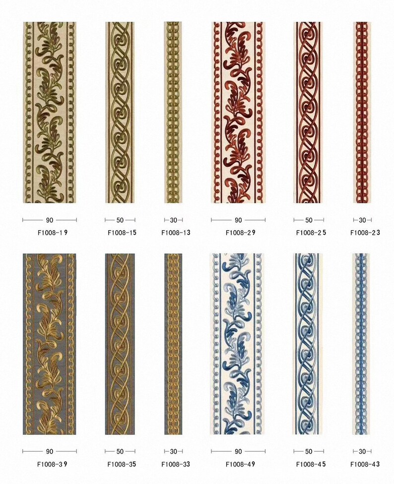 500 Designs High Quality Decorative Trims Jacquard Trims - Etsy