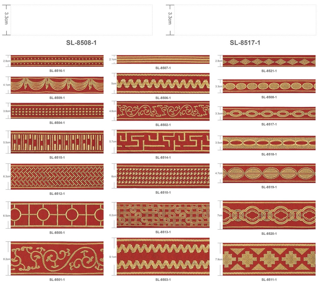Hundreds of Designs High Quality Decorative Trims Trims for - Etsy