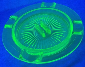 Uranium Glass Ashtray | Etsy