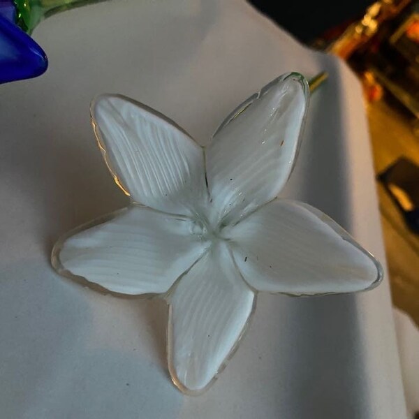 Glass Flowers Long Stem - Etsy