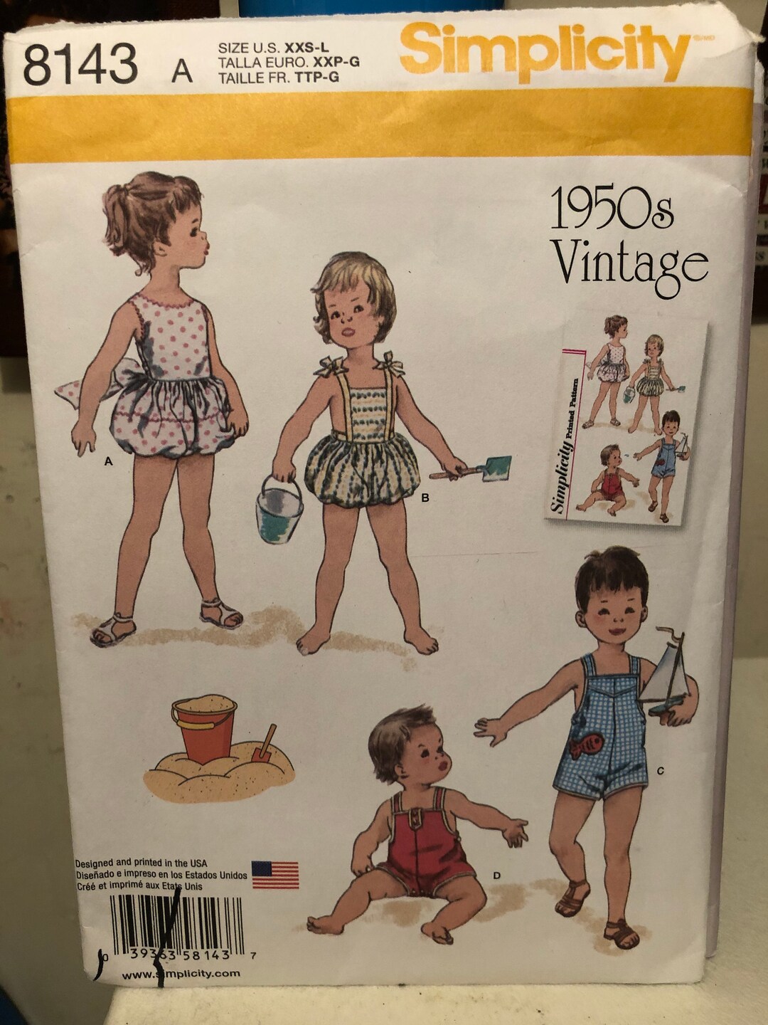 NEW Vintage Simplicity Sewing Patterns Packets 1950s Kids - Etsy