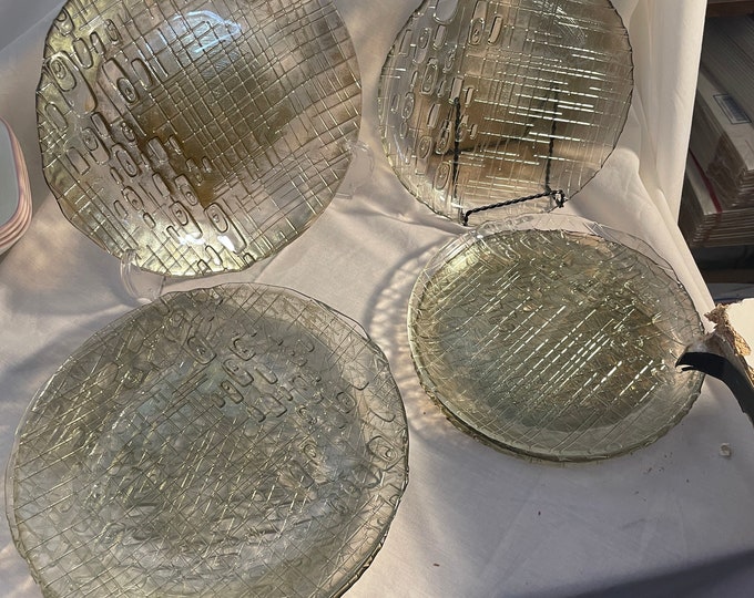 Vintage Mid Century Modern Atomic Design Motif Iridescent Textured ...
