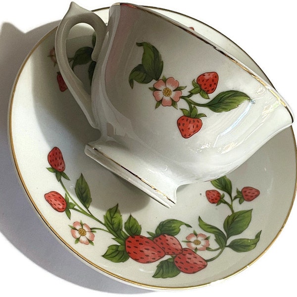 Strawberry Tea Set - Etsy