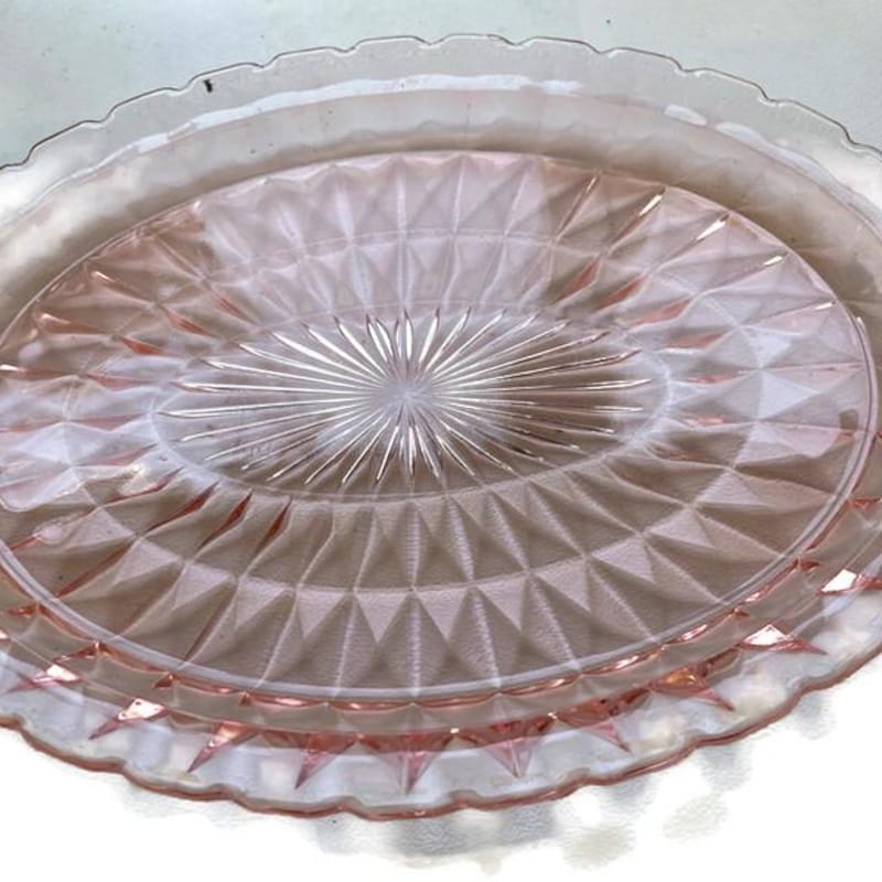 Antique Pink Glass - Etsy