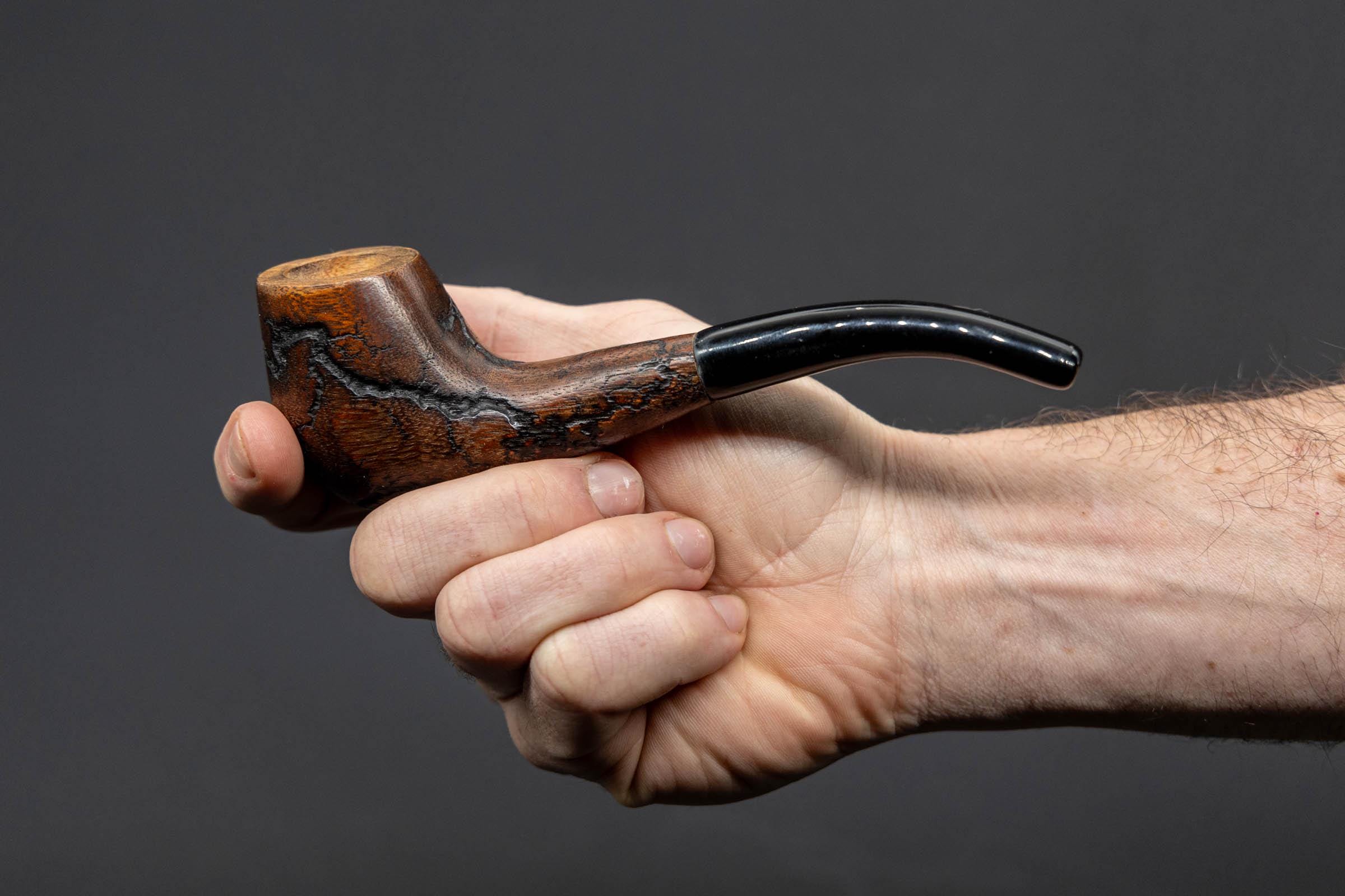 Fractal Burned Mango Wood Tobacco Pipe: Handcrafted Design - Etsy
