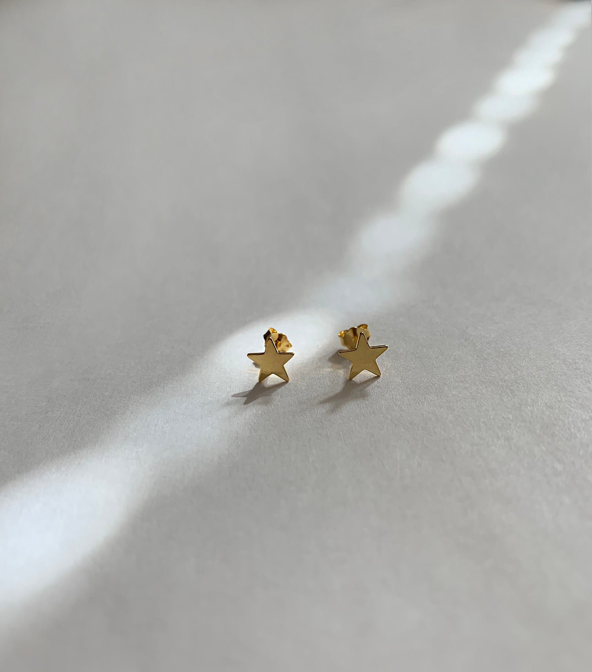 Star Stud Earrings Dainty Studs Gold Star Studs Silver - Etsy