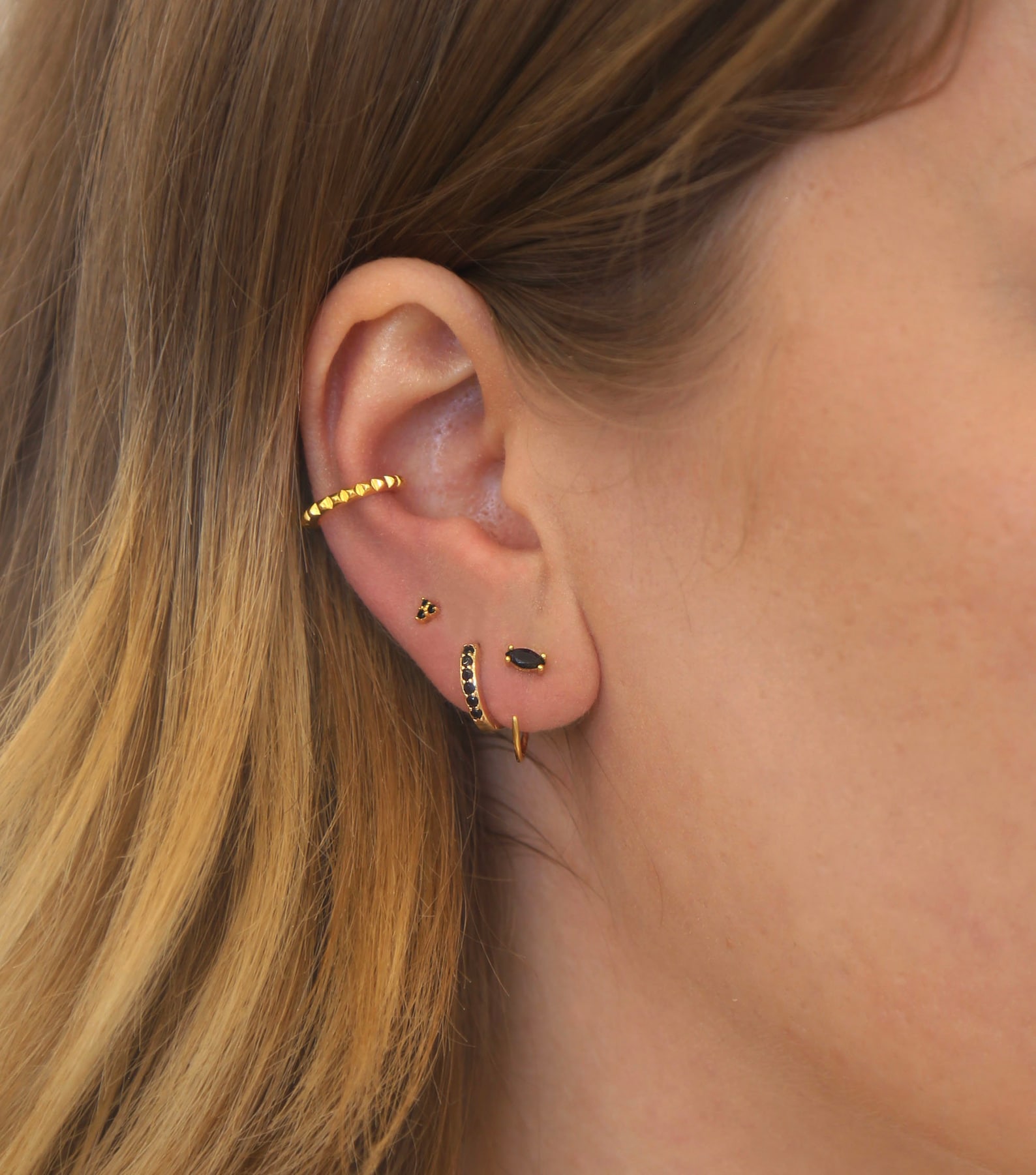 Gold Ear Cuff - Non Piercing Ear Cuff - Silver Ear Cuff - Dainty Ear ...