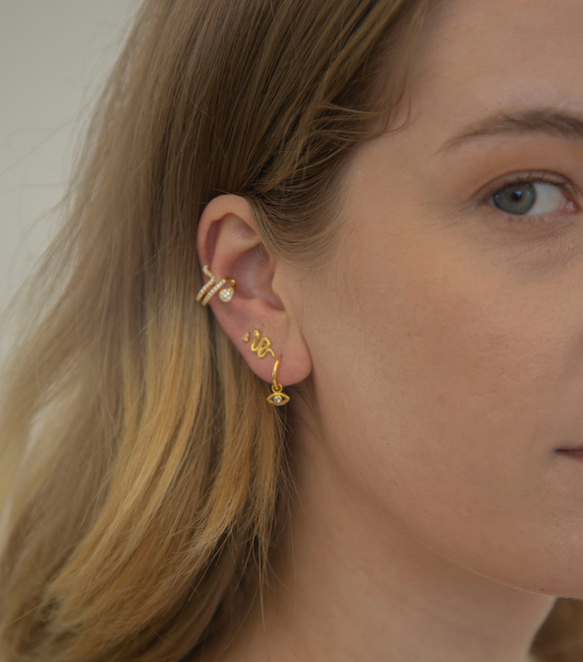 Cz Snake Ear Cuff Serpent Ear Cuff Minimal Ear Cuff | Etsy