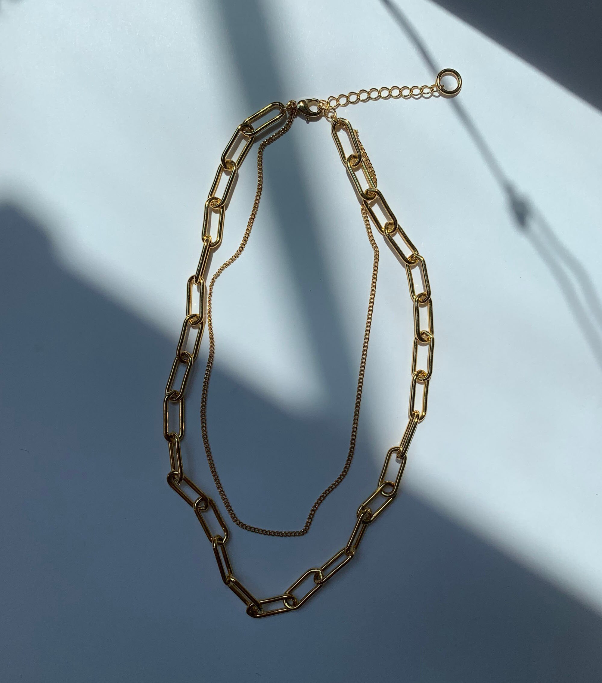 Two Layering Necklace - Chain Necklace - Etsy