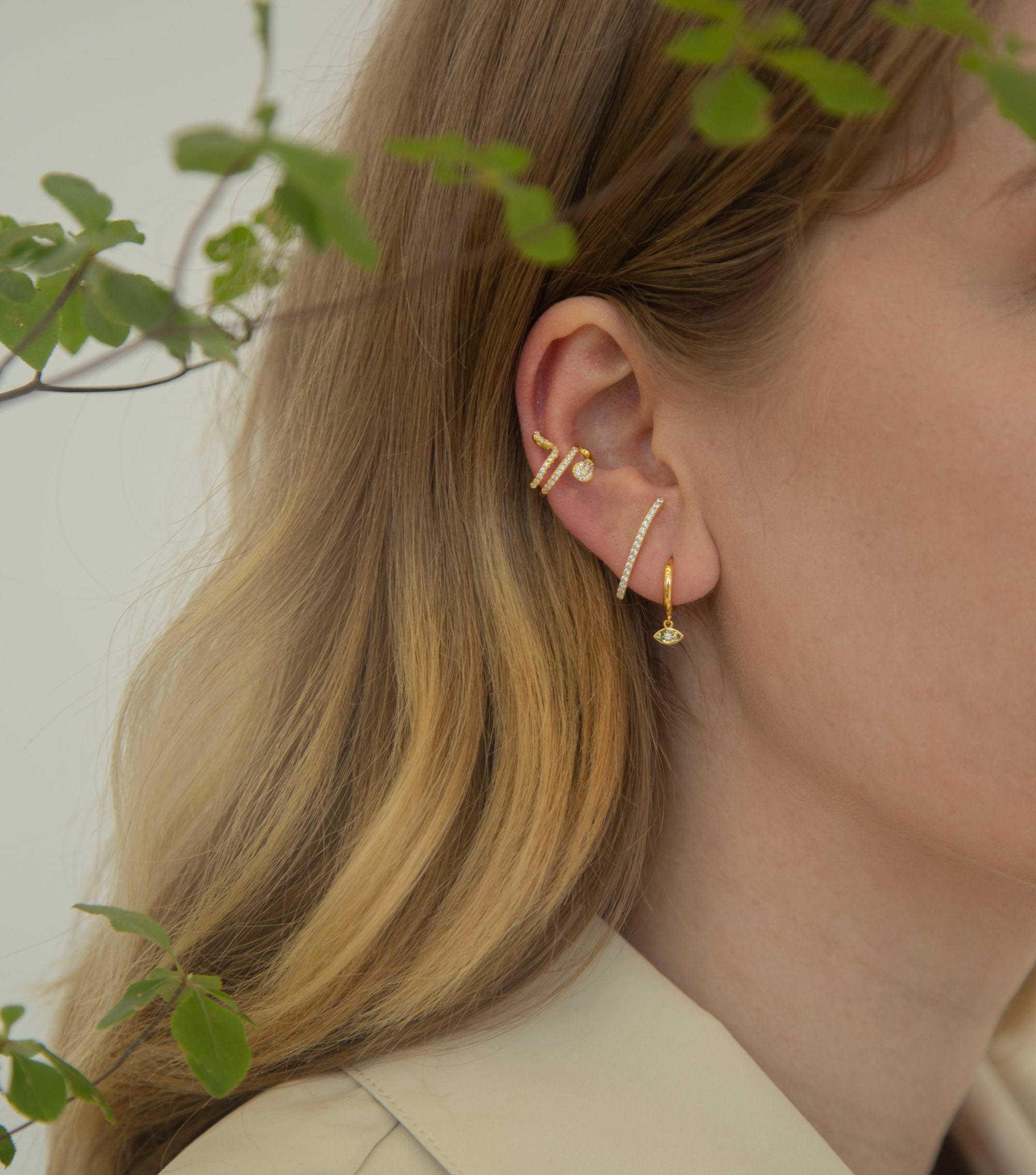 Cz Snake Ear Cuff Serpent Ear Cuff Minimal Ear Cuff | Etsy