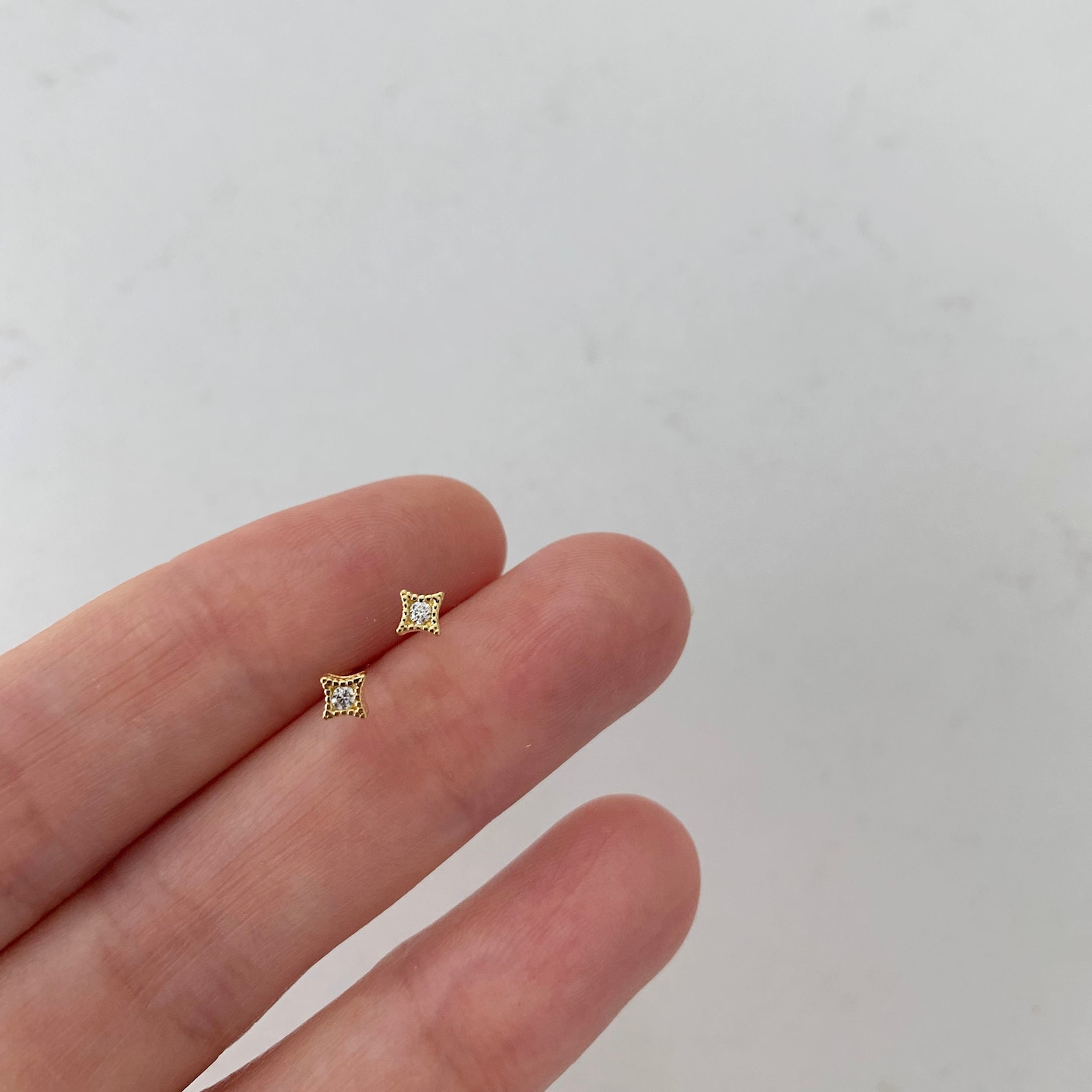Sterling Silver Stud Tiny Gold Studs Silver Tiny Studs Minimalist Stud ...