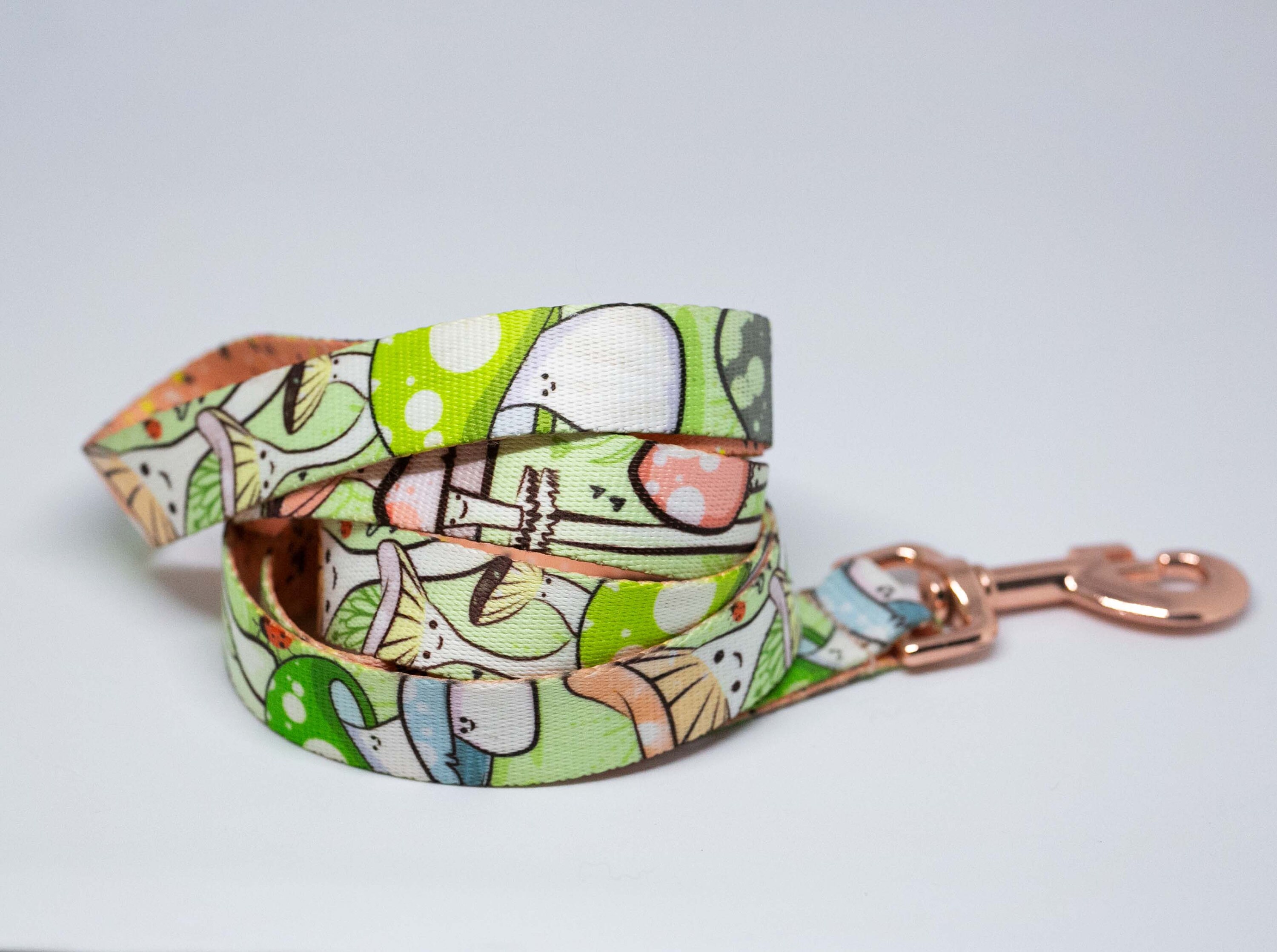 Mushroom Leash in Cartoon Funky Design 2.5cm Wide - Etsy