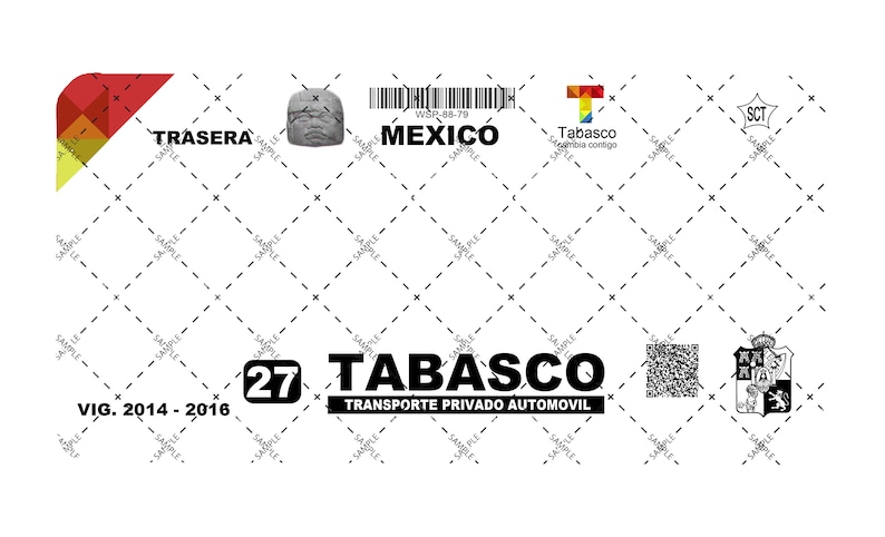 License Plate - Tabasco V1 - PNG FILE ONLY - Etsy
