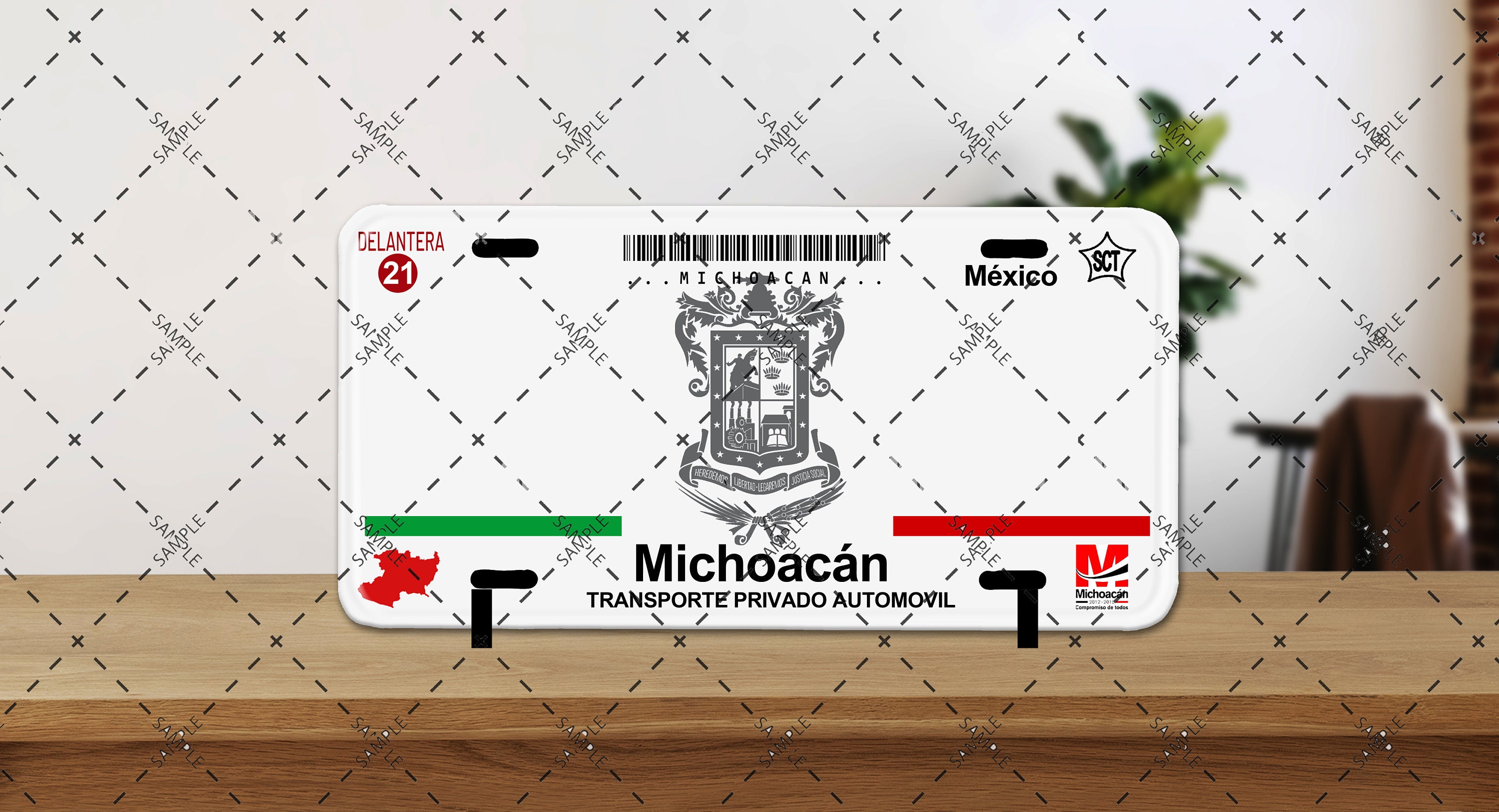 License Plate - Michoacan V1 - PNG FILE ONLY - Etsy