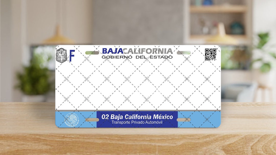 License Plate - Baja California V2 - PNG FILE ONLY - Etsy