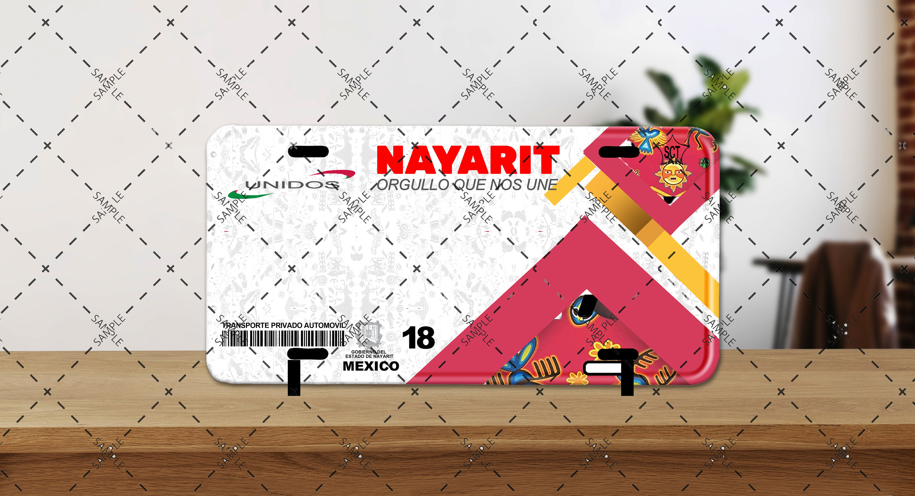 License Plate - Nayarit V1 - PNG FILE ONLY - Etsy