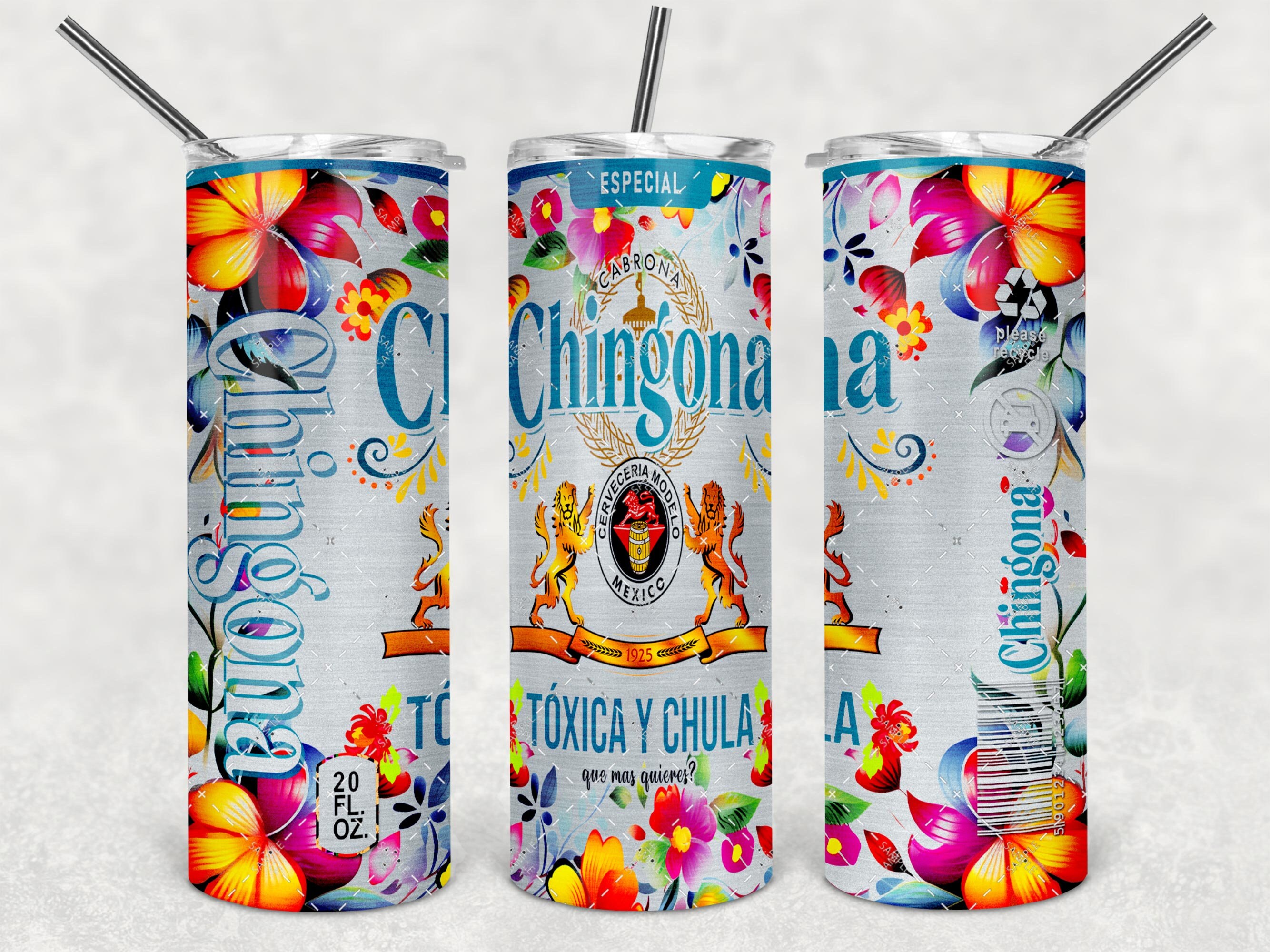 Chingona Toxica Y Chula Multicolor Floral 5th Version, PNG FILE ONLY ...