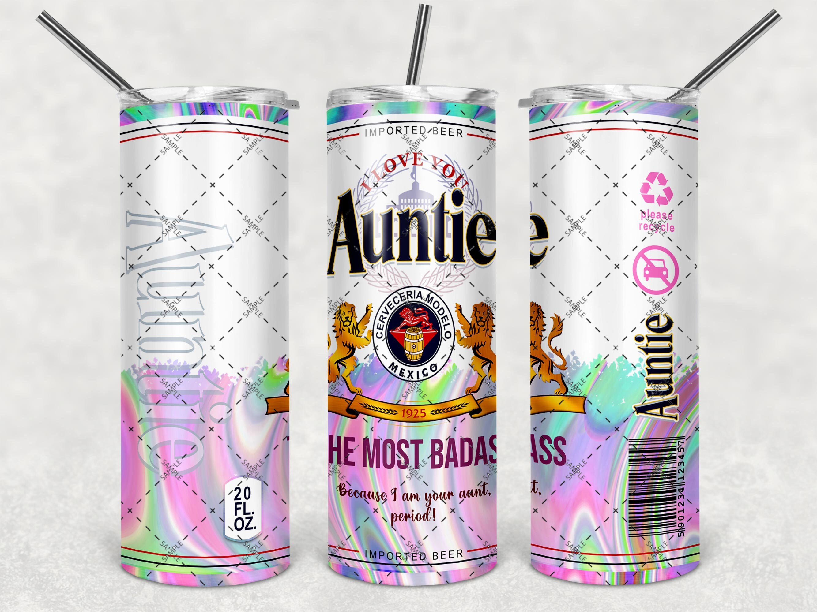 Mothers Day the Most Badass Theme, 20oz Tumbler, Modelo Beer, Skinny ...