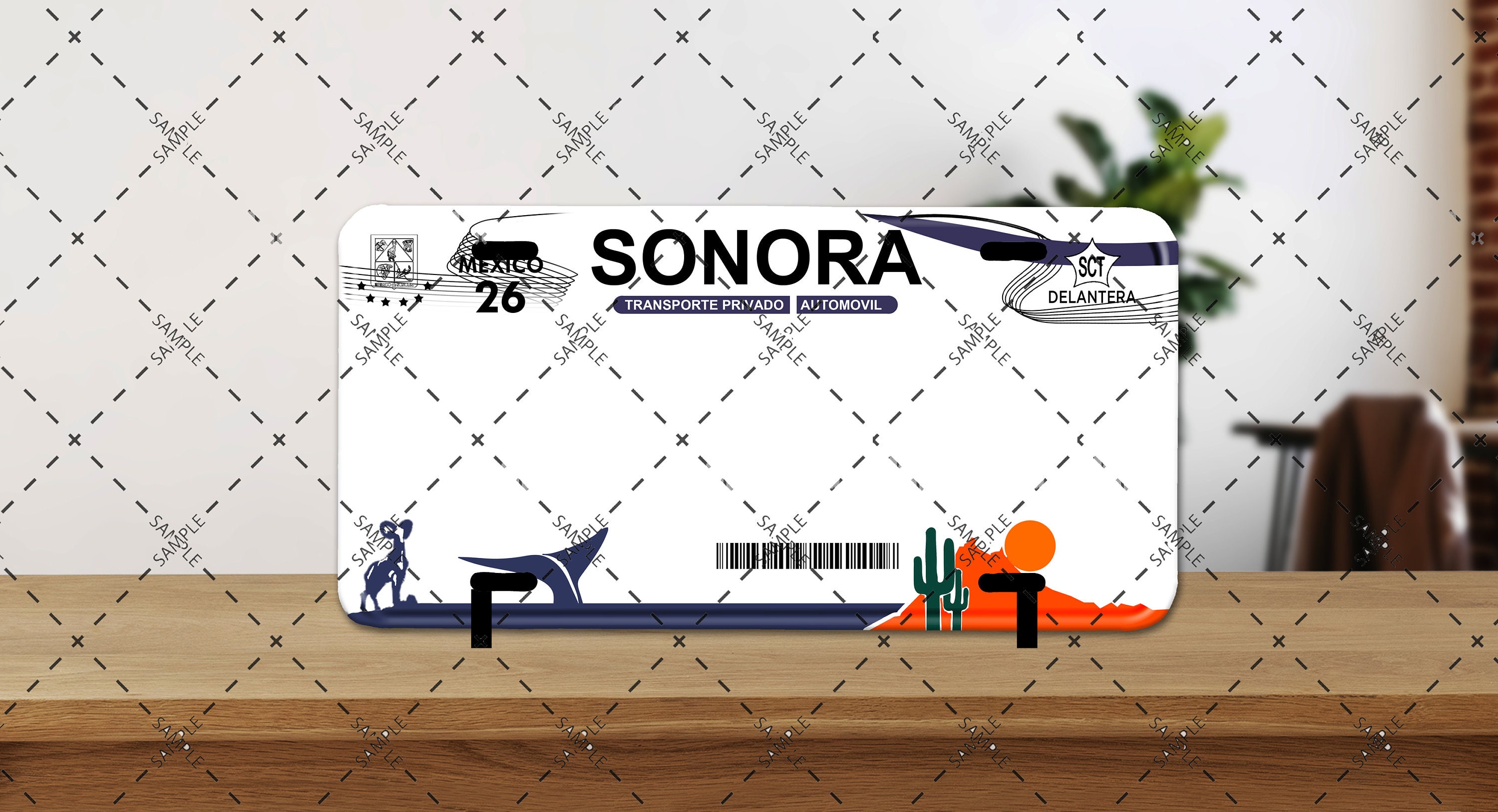 License Plate - Sonora V1 - PNG FILE ONLY - Etsy