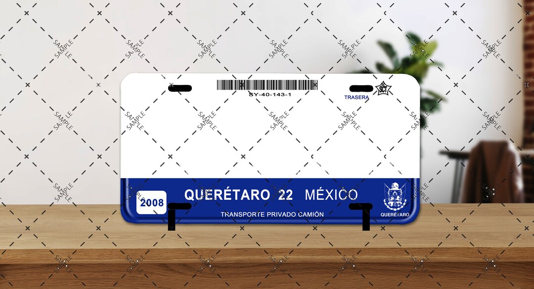 License Plate - Queretaro V1 - PNG FILE ONLY - Etsy