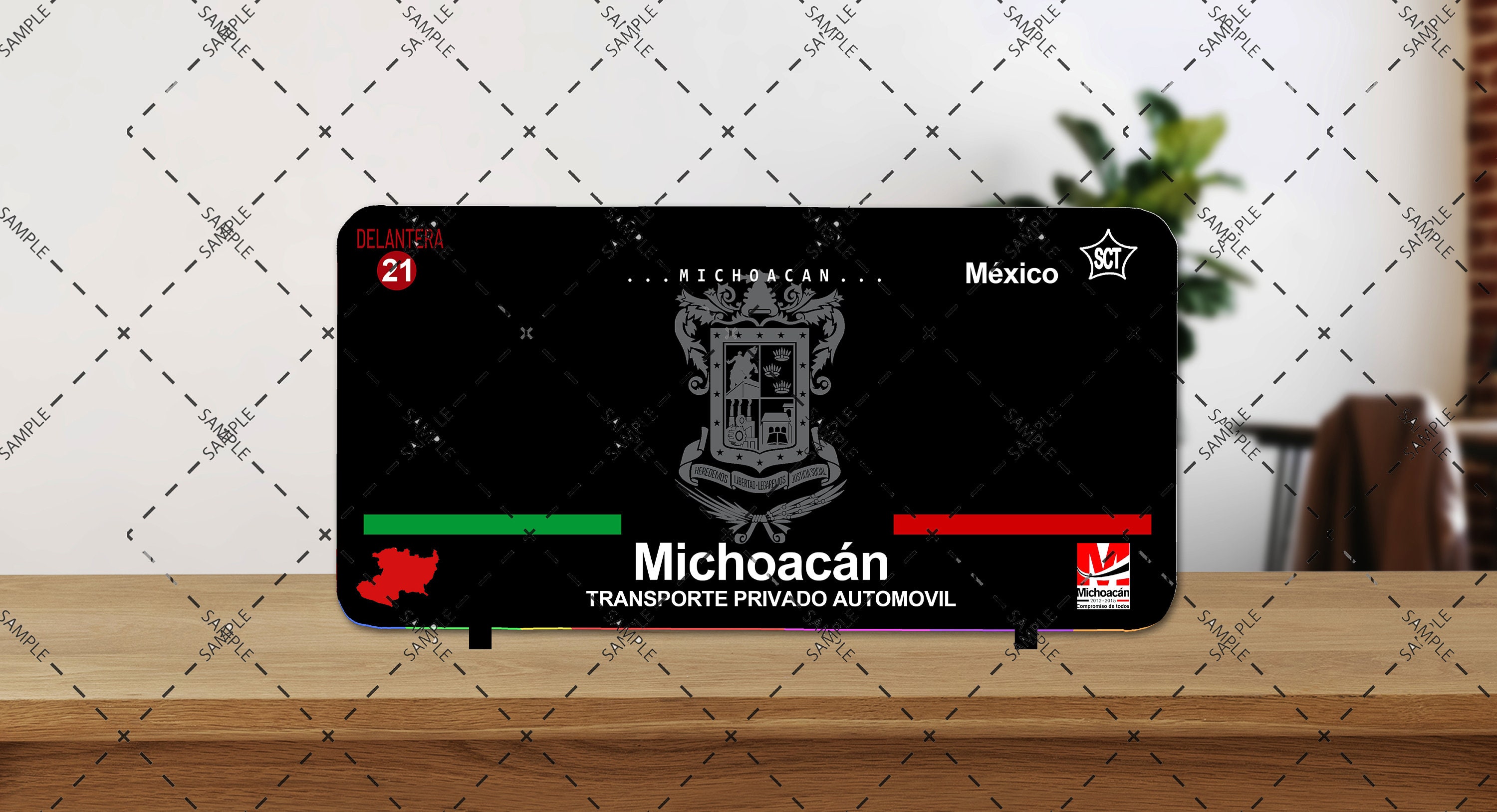 License Plate - Michoacan - Black Version- PNG FILE ONLY - Etsy