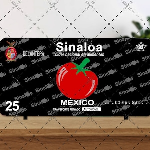 License Plate - Sinaloa 1 - Black Version- PNG FILE ONLY - Etsy