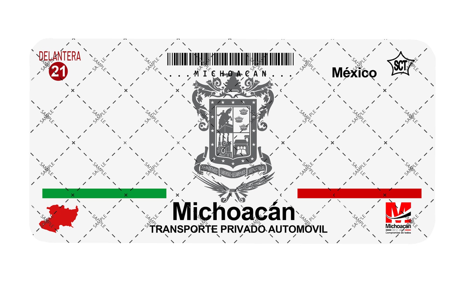 License Plate - Michoacan V1 - PNG FILE ONLY - Etsy