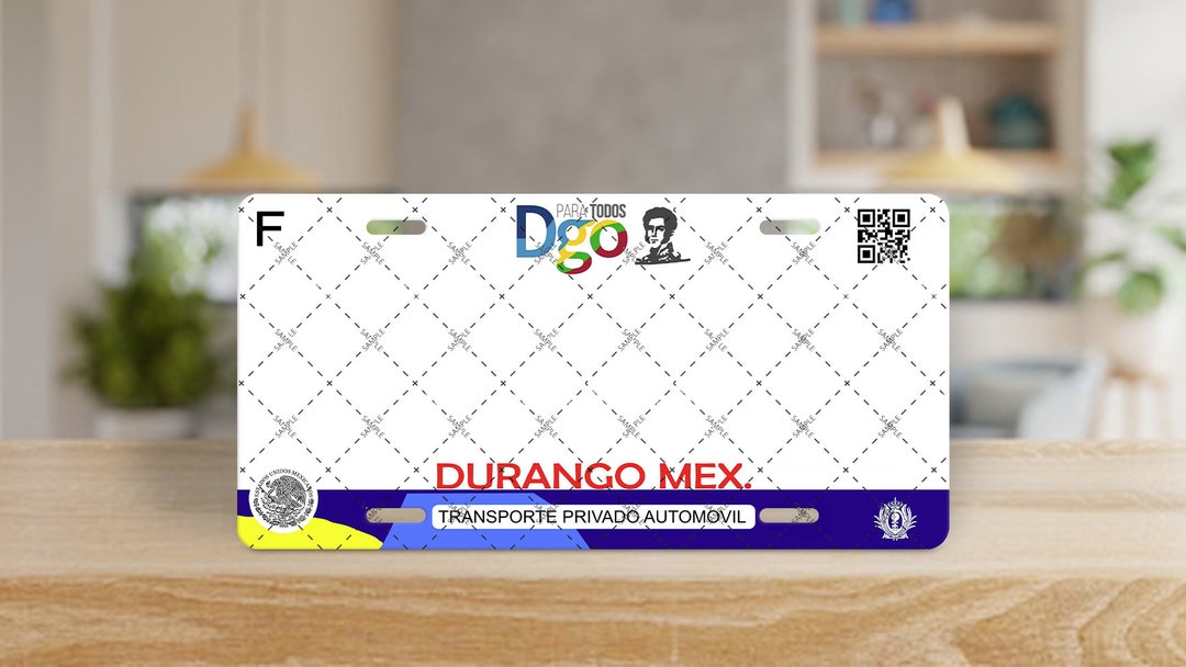 License Plate - Durango V3 - PNG FILE ONLY - Etsy
