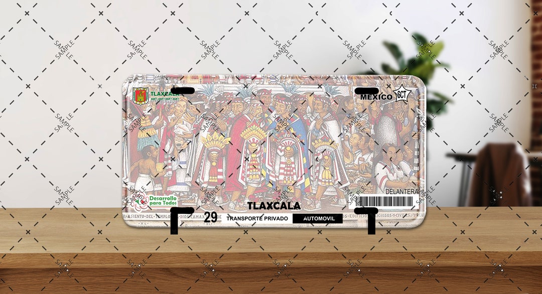 License Plate - Tlaxcala V1 - PNG FILE ONLY - Etsy