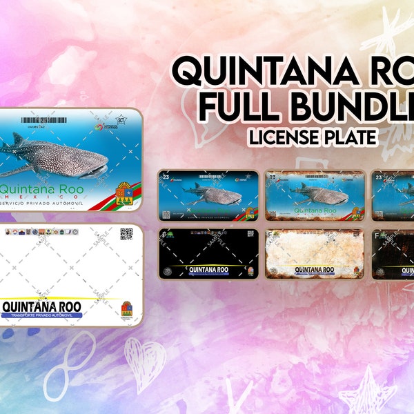 Quintana Roo License Plate - Etsy