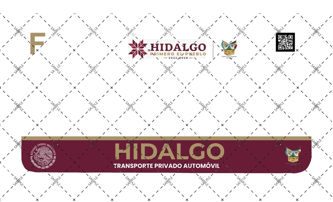 License Plate - Hidalgo V2 - PNG FILE ONLY - Etsy