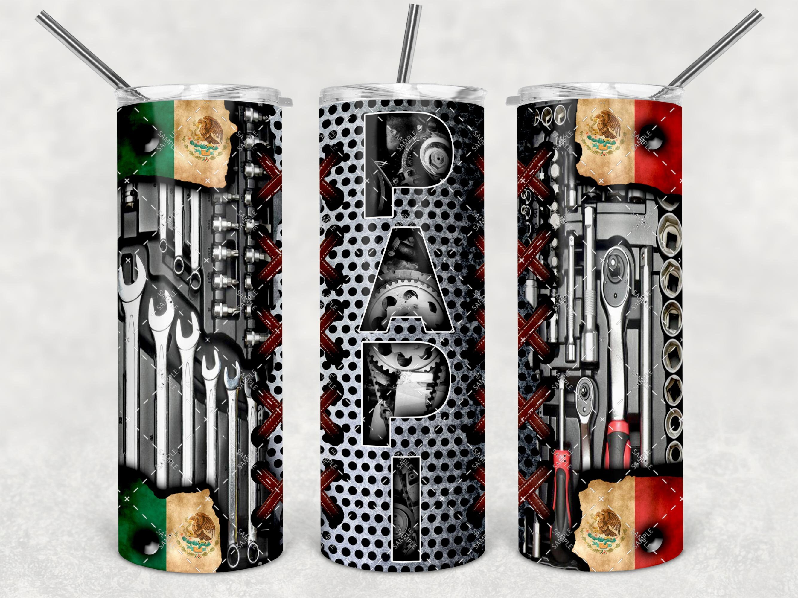 Fathers Day Mexico Flag Theme, 20oz Tumbler, Modelo Beer, Skinny ...