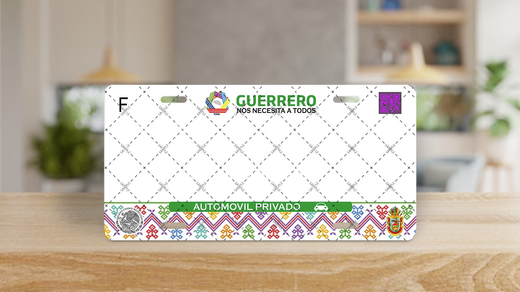 License Plate - Guerrero V2 - PNG FILE ONLY - Etsy