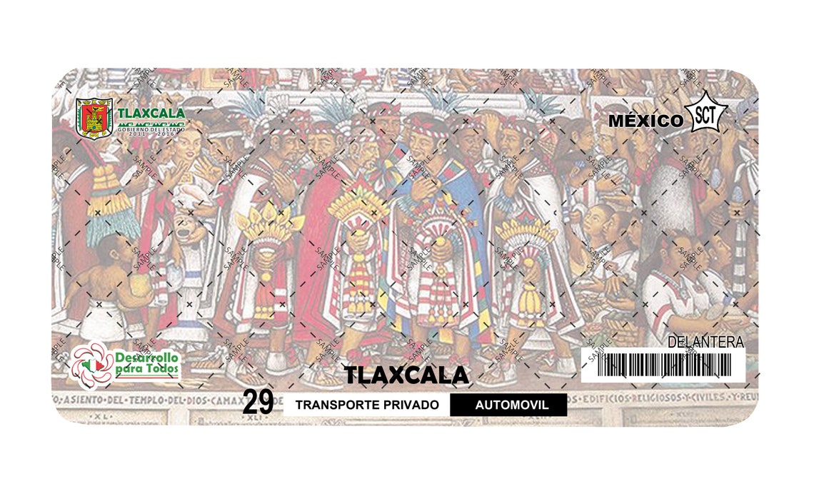 License Plate - Tlaxcala V1 - PNG FILE ONLY - Etsy
