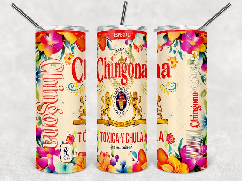 Chingona Toxica Y Chula Multicolor Floral 5th Version, PNG FILE ONLY ...