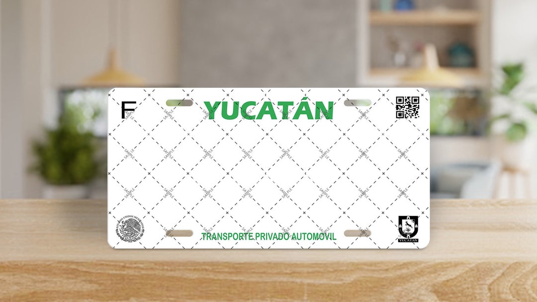 License Plate - Yucatan V2 - PNG FILE ONLY - Etsy