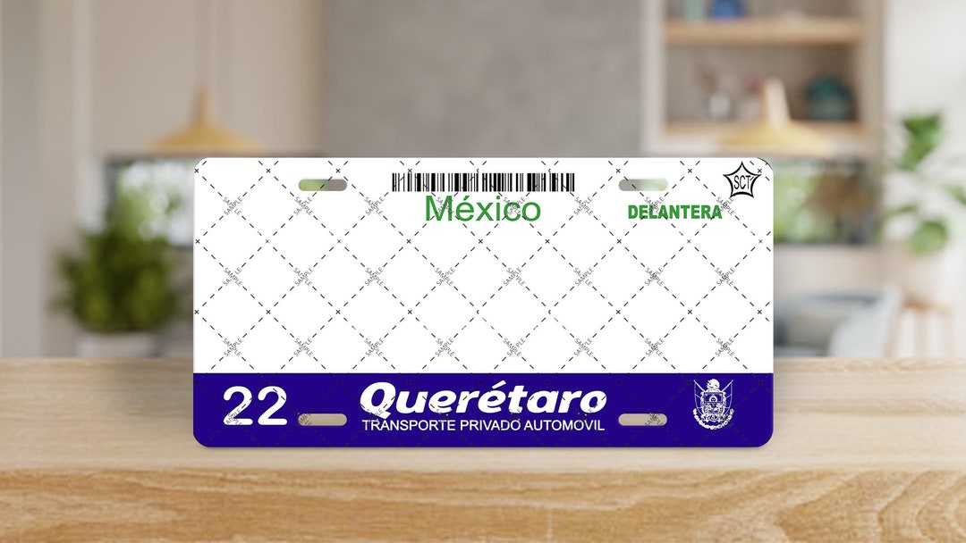 License Plate - Queretaro V2 - PNG FILE ONLY - Etsy